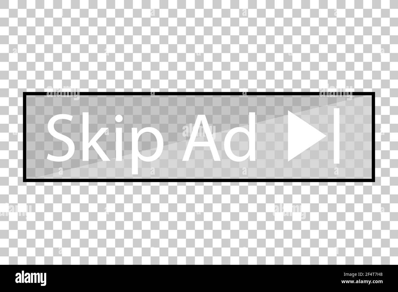 Vector Button, Skip Ad, At Transparent Effect Background Stock Vector Image & Art - Alamy