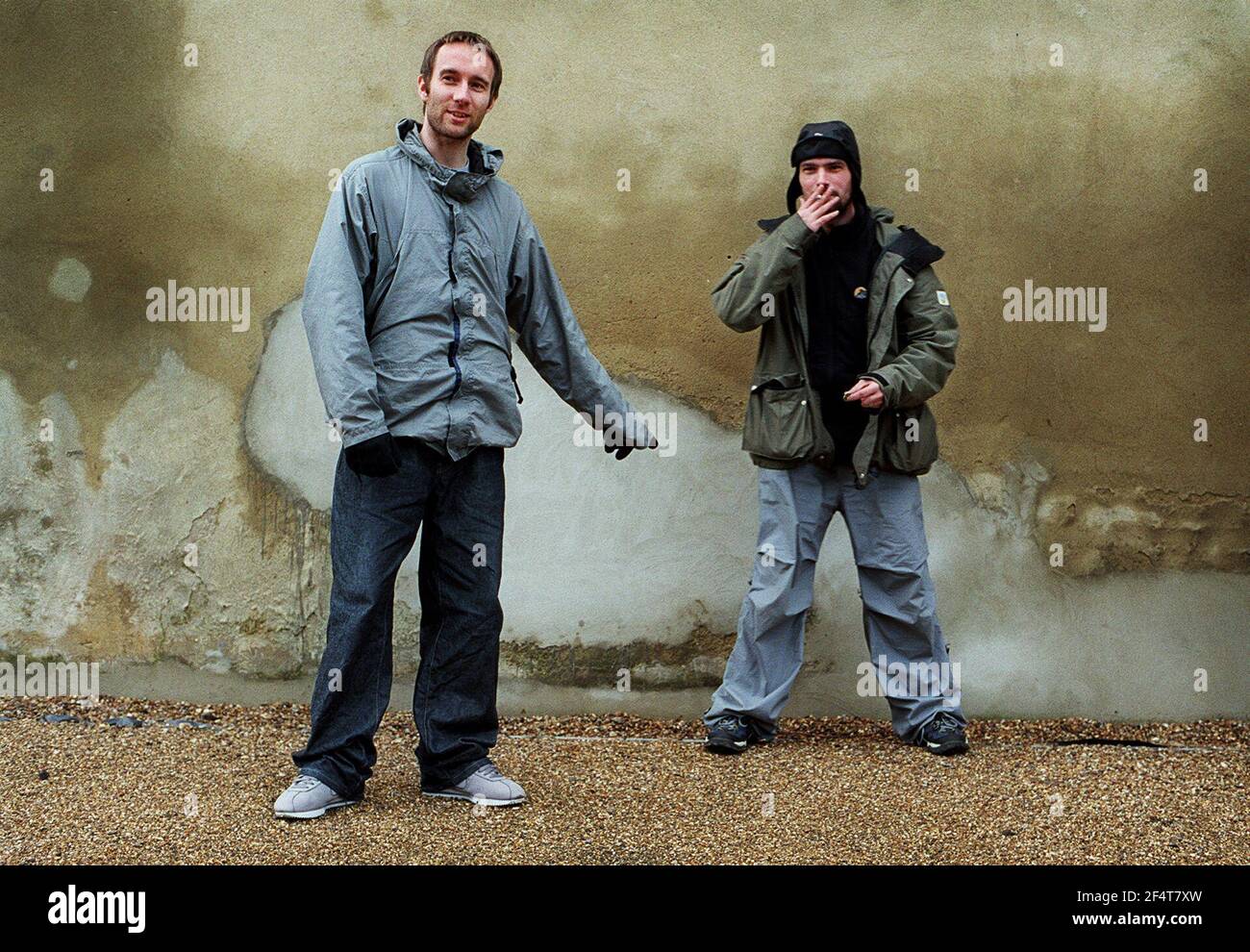 TECHNO BAND 'AUTECHRE'. SEAN BOOTH WITH BEARD AND ROBERT BROWN Stock Photo - Alamy