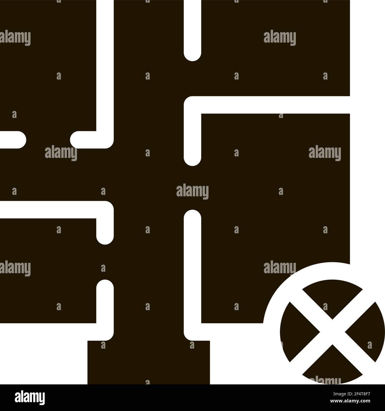 Wrong Plan Icon Vector Glyph Illustration Stock Vector Image & Art - Alamy