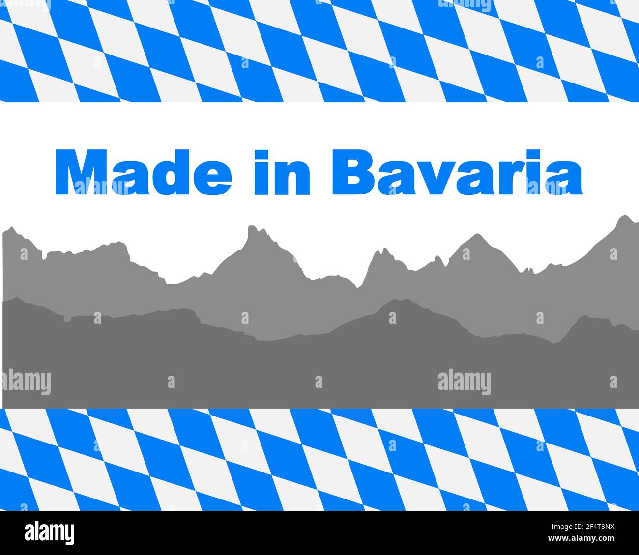 Quality seal made in Bavaria Stock Photo - Alamy