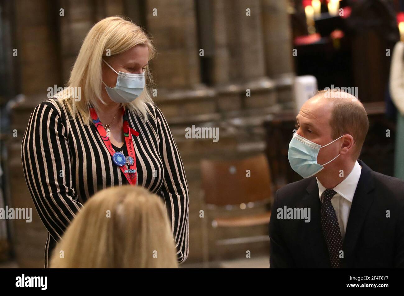 The Duke of Cambridge speaks to Pippa Nightingale, chief nurse at ...