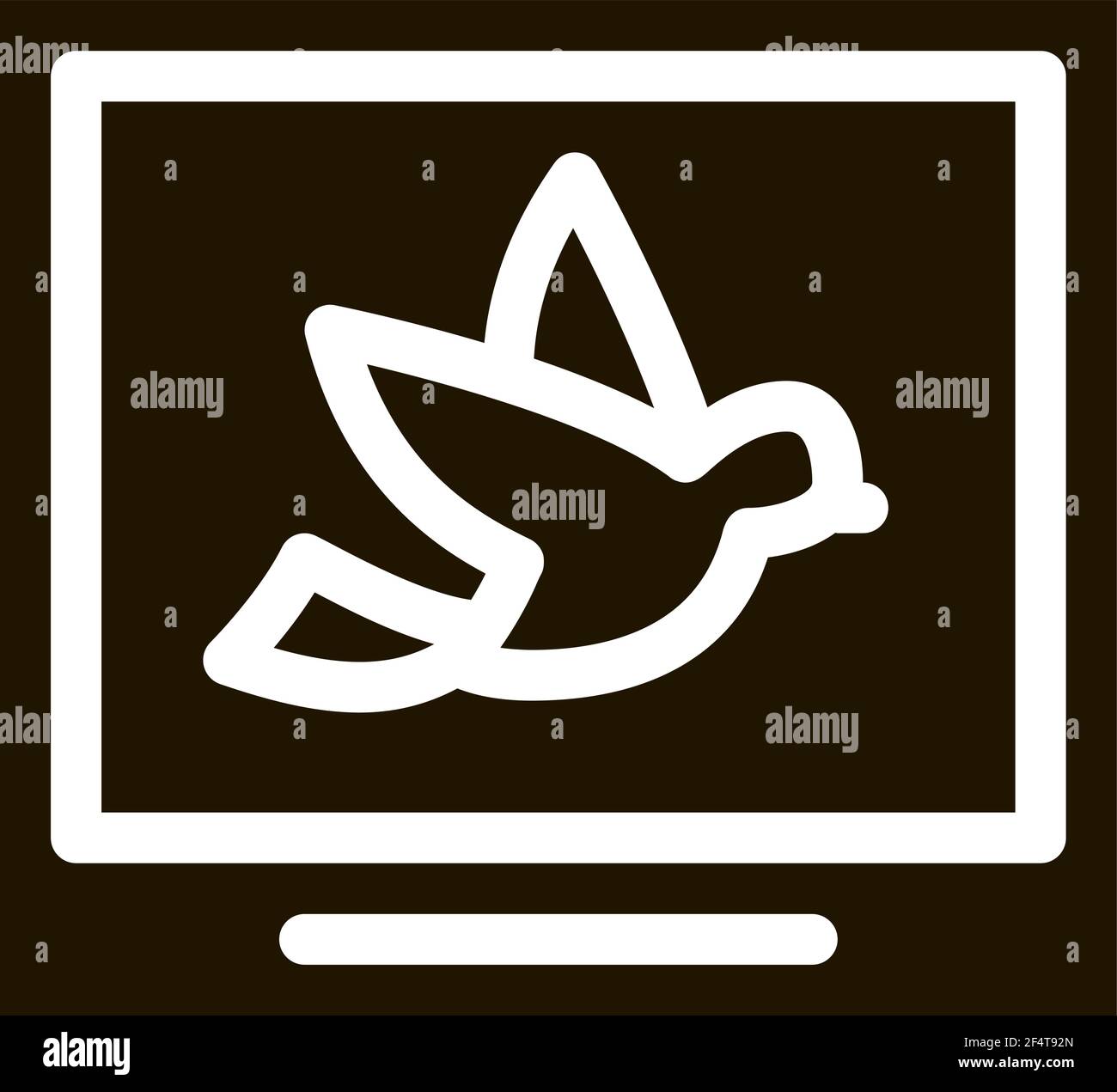 Bird Picture Or Photo Card Icon Vector Stock Vector Image & Art - Alamy