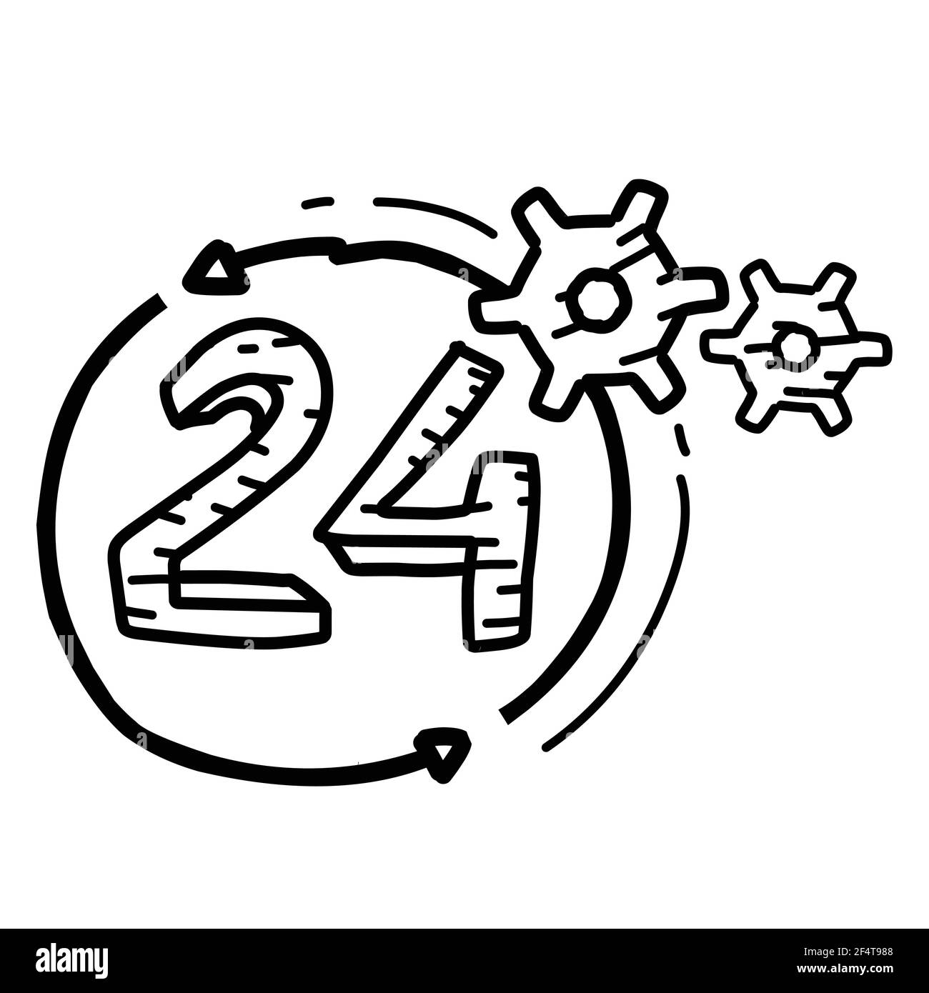 Business service hand drawn icon design, outline black, doodle icon, vector icon Stock Vector ...