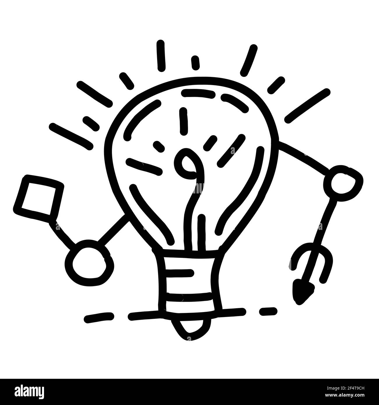 Business idea hand drawn icon design, outline black, doodle icon, vector icon Stock Vector Image ...