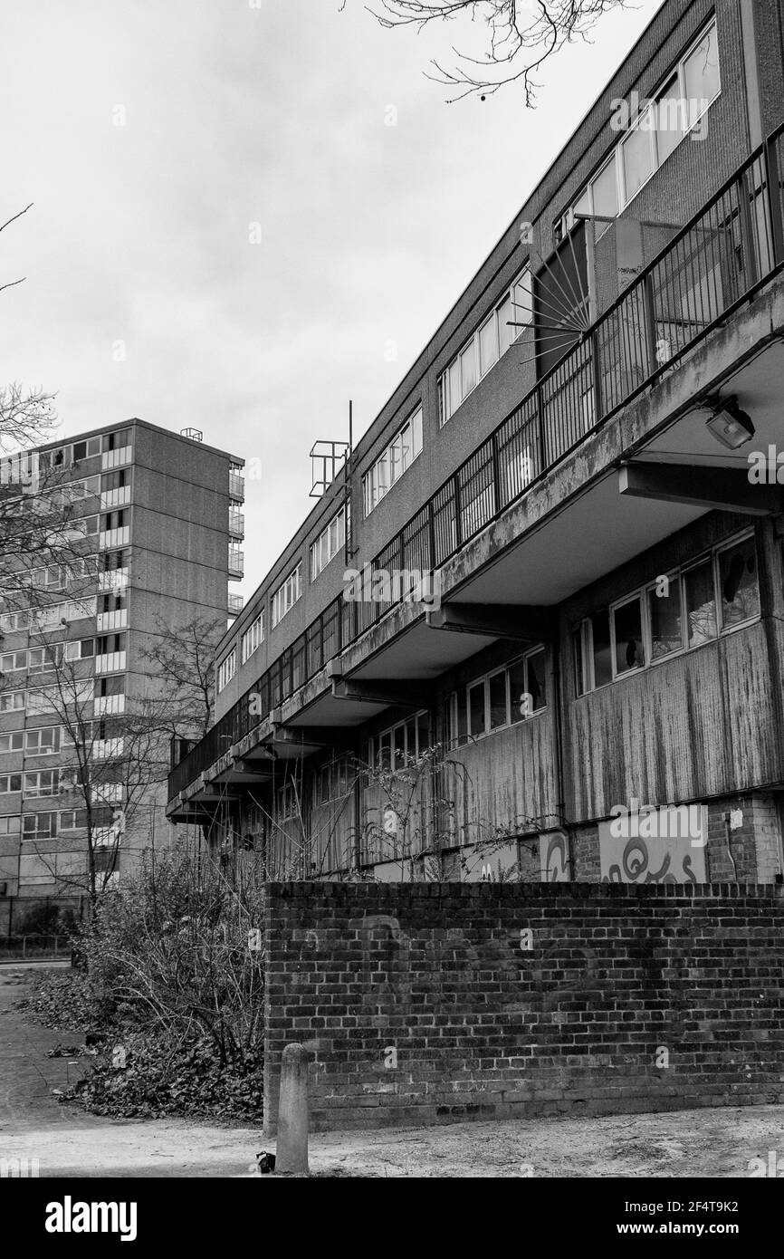The Heygate Estate, Walworth, South London. The estate was demolished ...