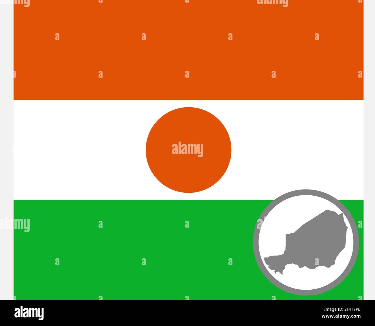 Flag and map of Niger Stock Photo - Alamy