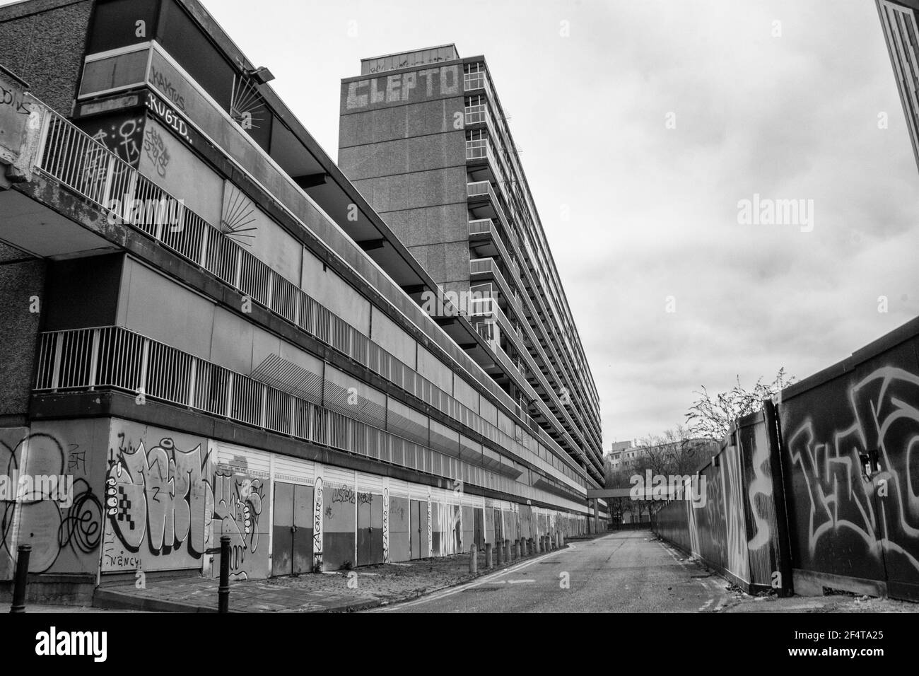 The Heygate Estate, Walworth, South London. The estate was demolished ...