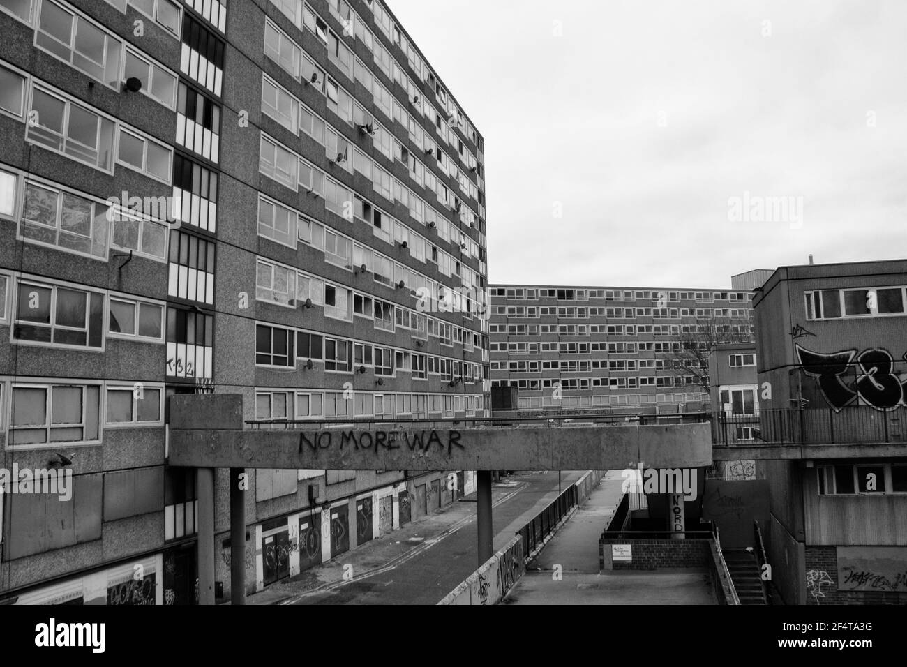 The Heygate Estate, Walworth, South London. The estate was demolished ...
