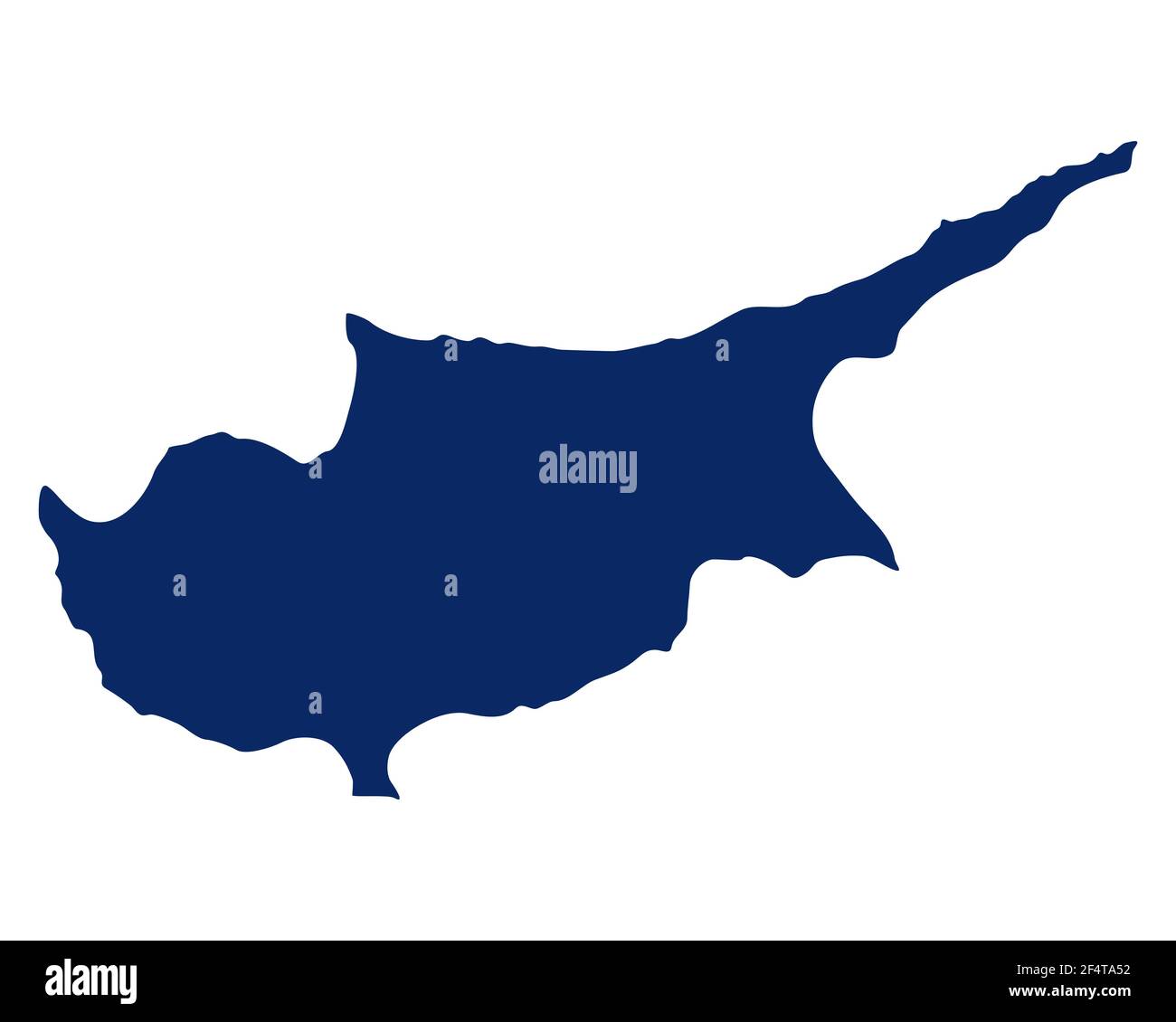 Cyprus map in blue hi-res stock photography and images - Alamy