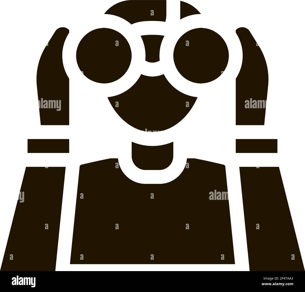 Human Watching Binocular Icon Vector Stock Vector Image & Art - Alamy