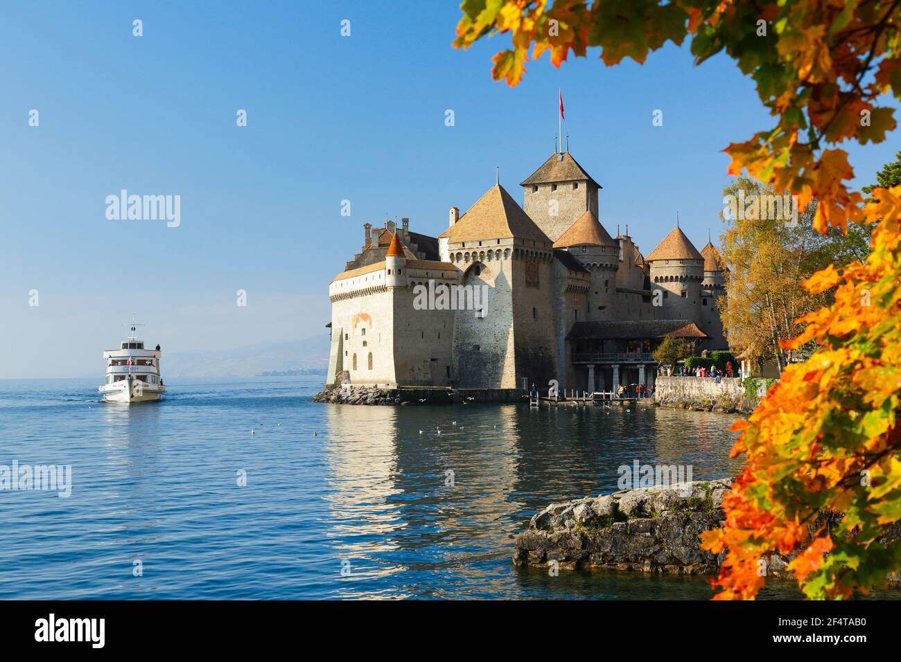 geography / travel, Switzerland, Chillon Castle, Additional-Rights ...