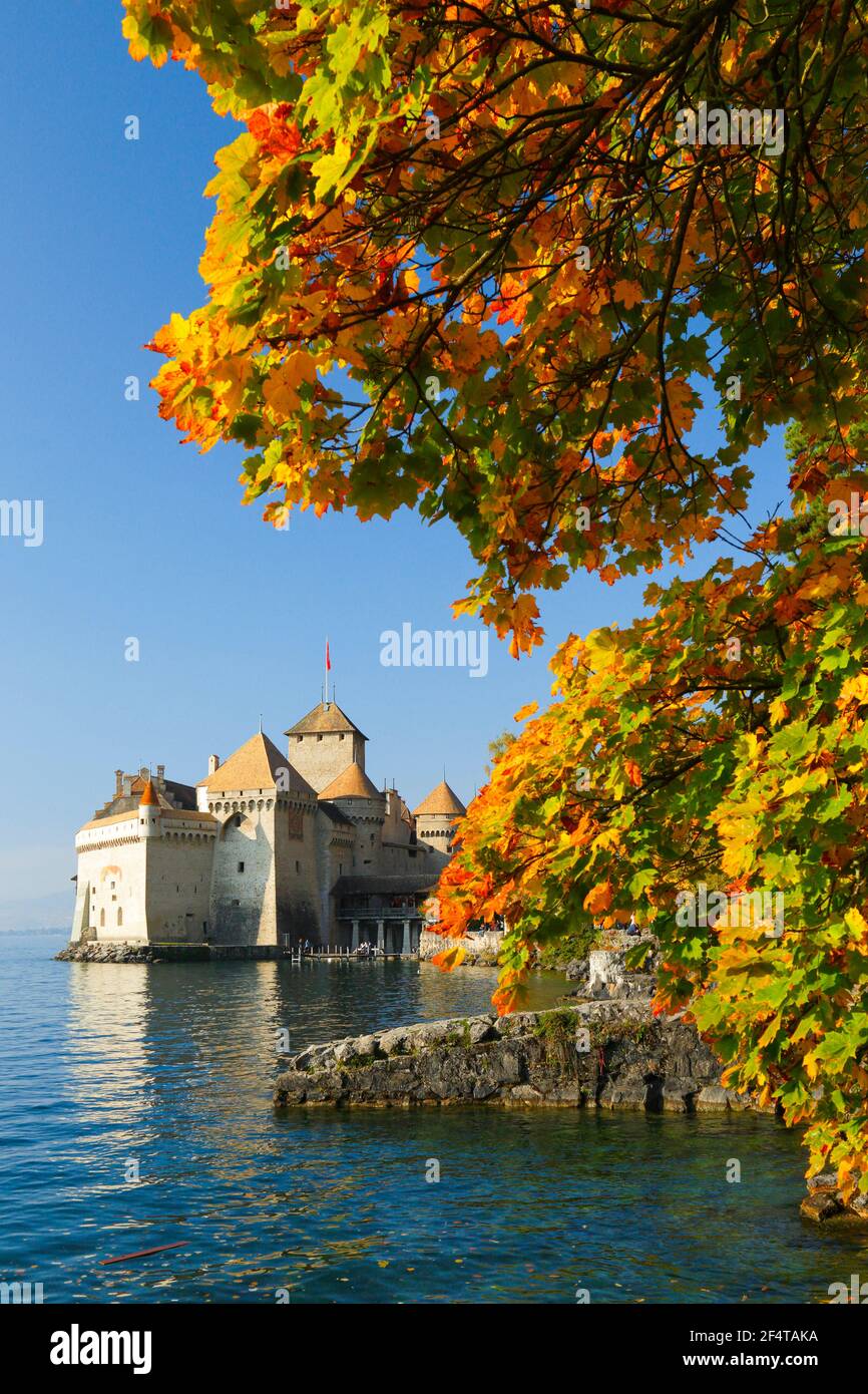 geography / travel, Switzerland, Chillon Castle, Additional-Rights ...