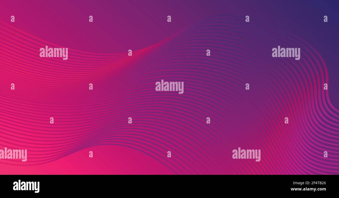Purple and red abstract background with wavy lines - Vector ...
