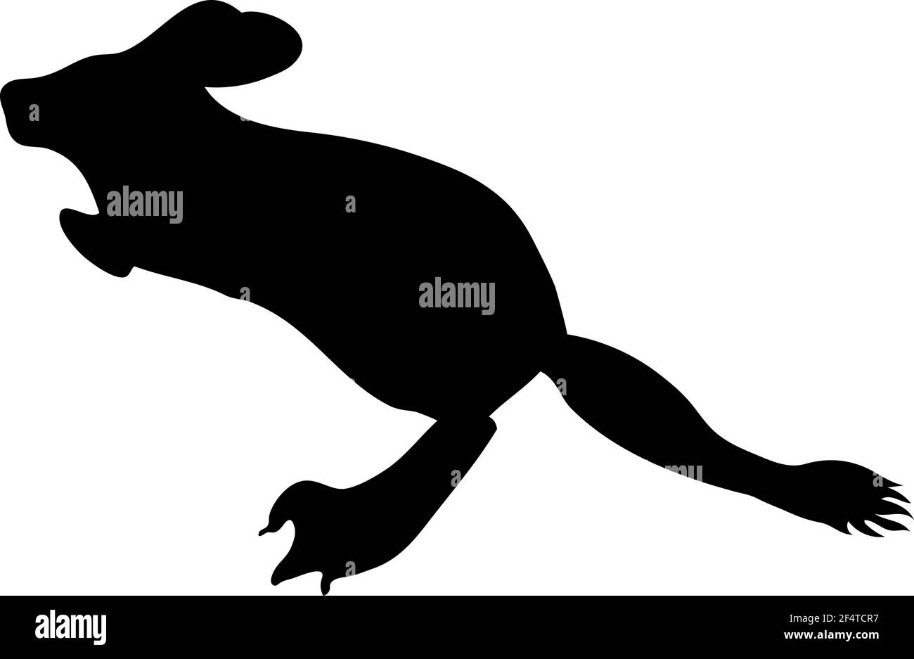Jerboa Silhouette. Smooth and clean lines. High detailed Jerboa ...