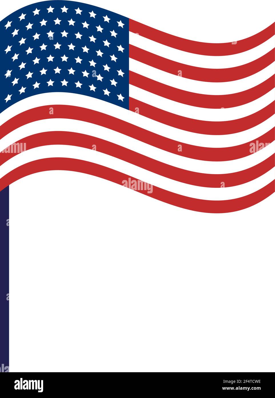 United states flag waves in Stock Vector Images - Alamy