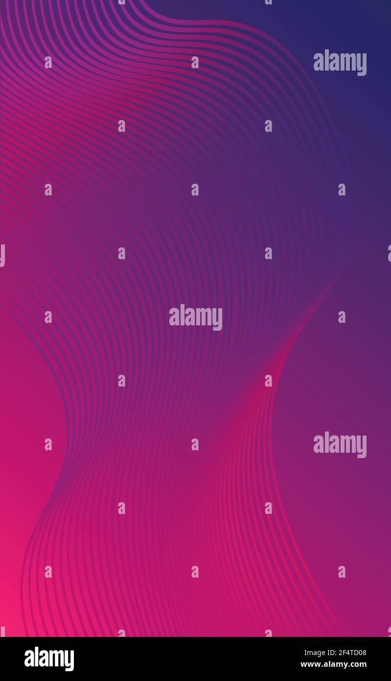Purple and red abstract background with wavy lines - Vector ...