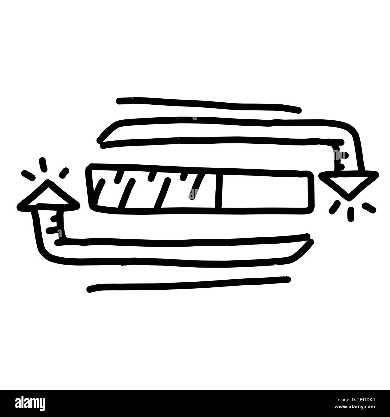 Business update hand drawn icon design, outline black, doodle icon, vector icon Stock Vector ...