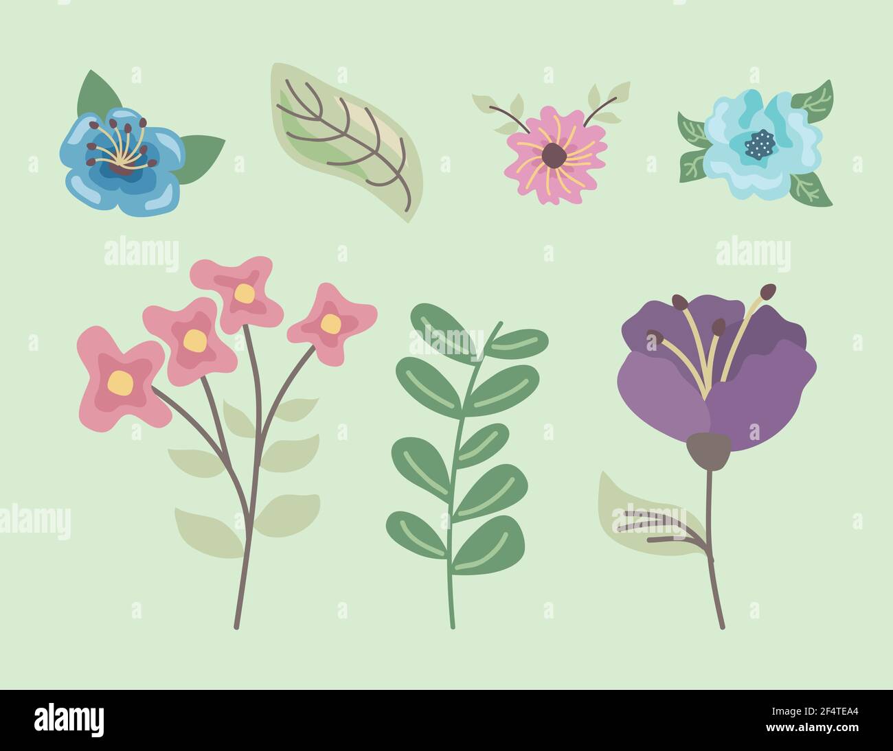 Five purple petals Stock Vector Images - Alamy