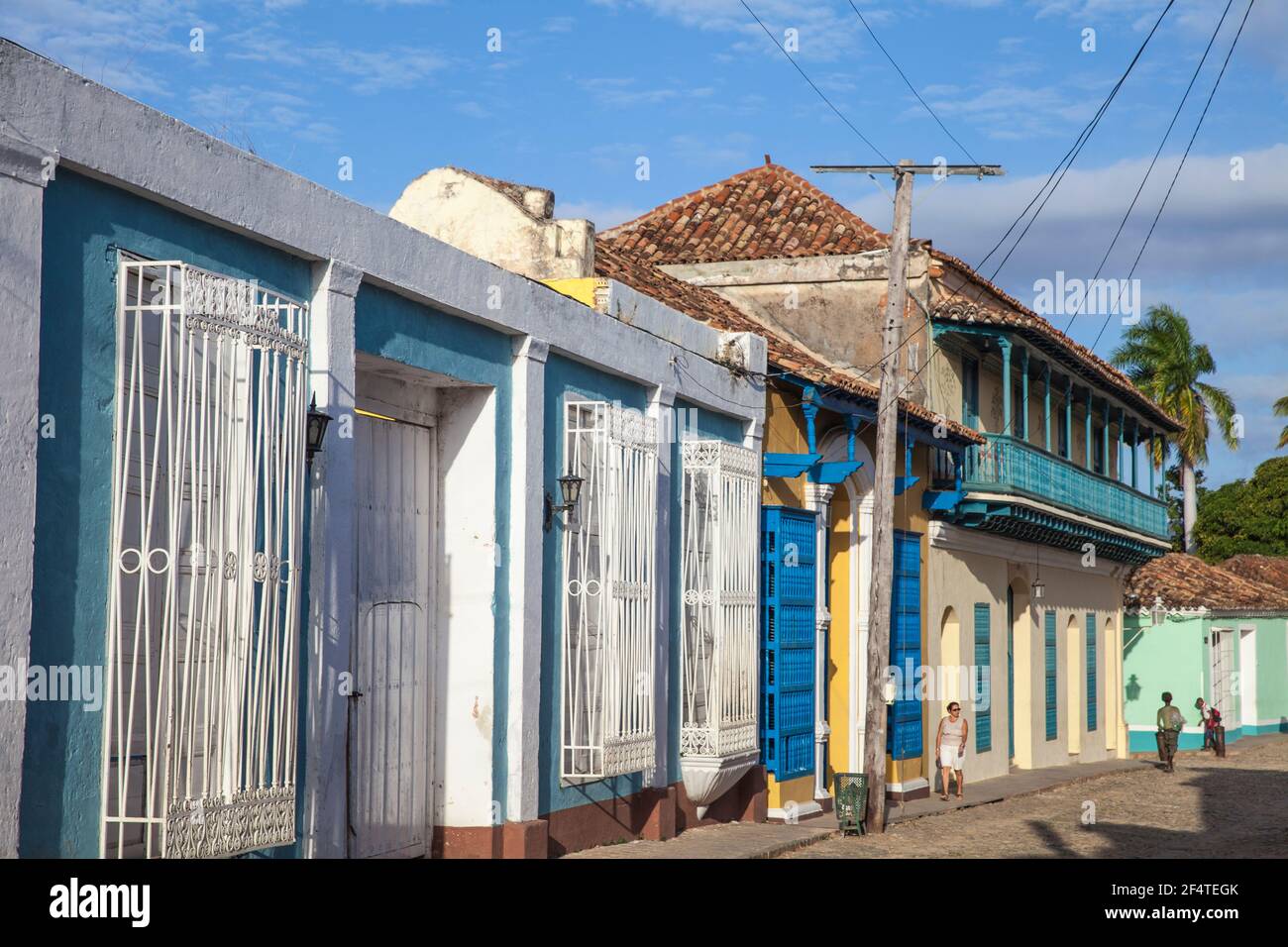 Cuba, Trinidad, Street scene in historical center Stock Photo - Alamy