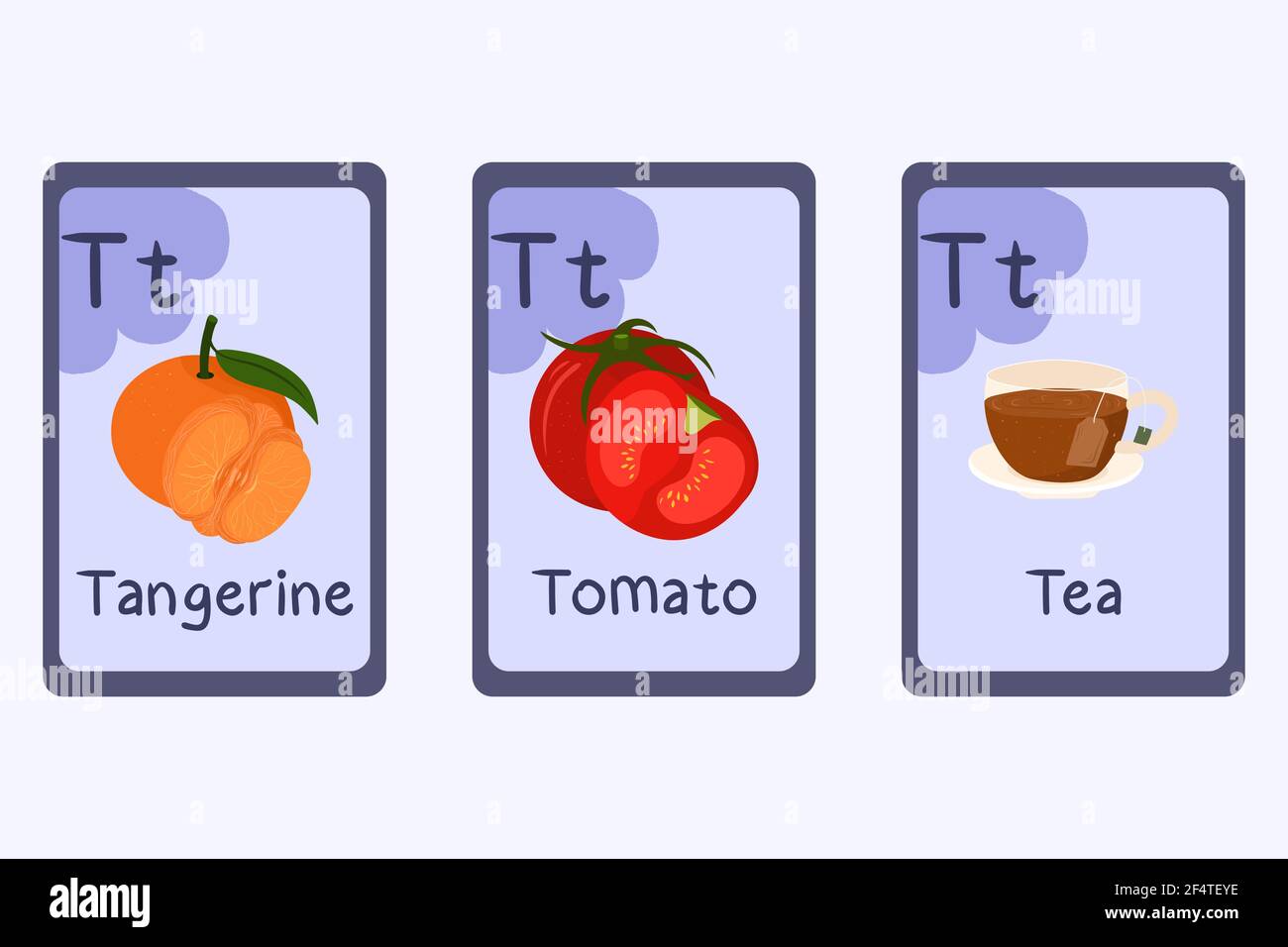 Tangerine alphabet Stock Vector Images - Alamy