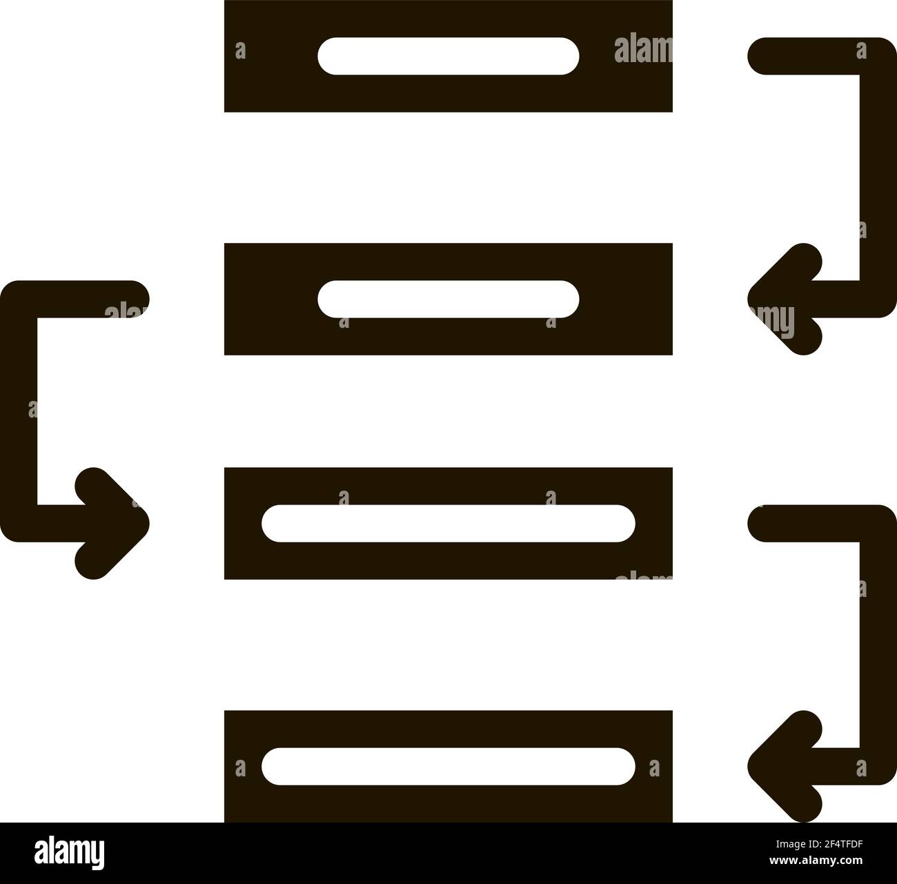 Process Plan Icon Vector Glyph Illustration Stock Vector Image & Art ...