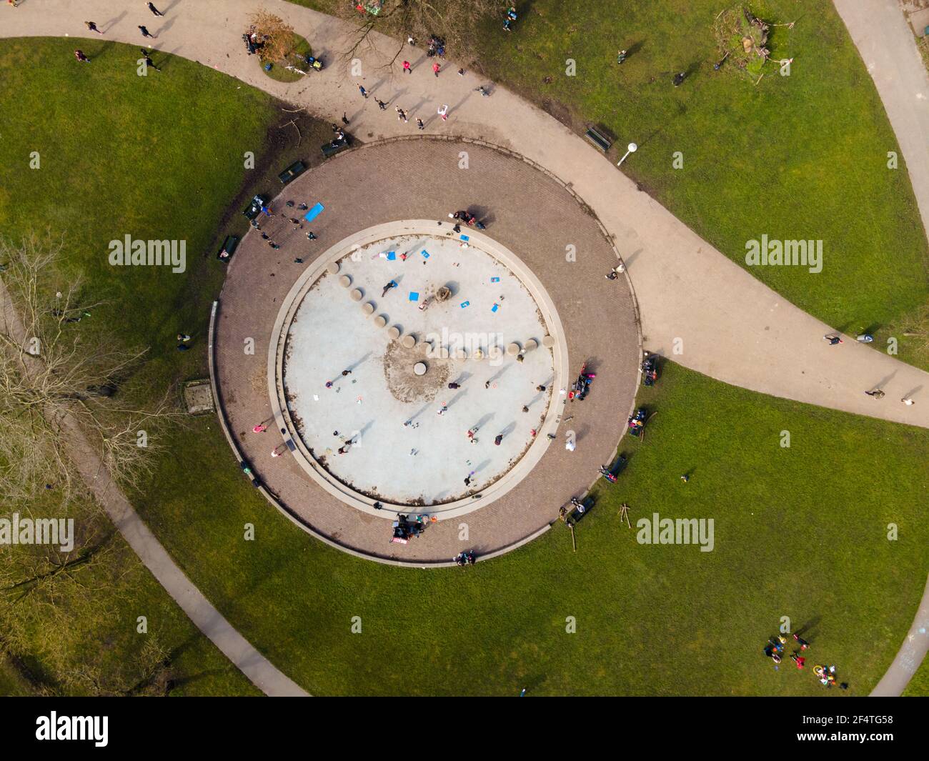 Aerial view of Voldenpark ,Amsterdam,Netherlands Stock Photo - Alamy