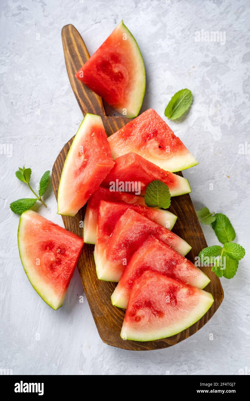 Watermelon slices hi-res stock photography and images - Alamy