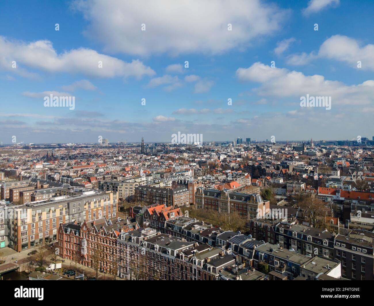 Aerial view of Amsterdam center Stock Photo - Alamy