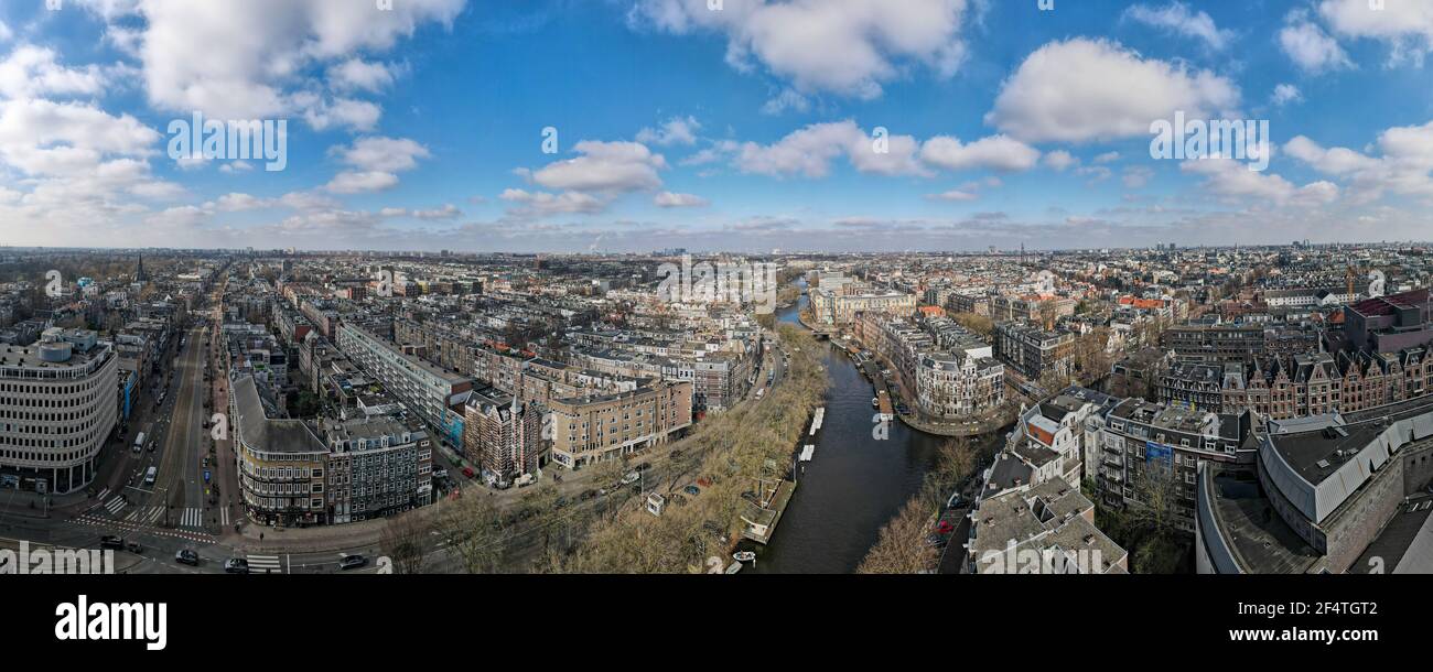 Aerial view of Amsterdam center Stock Photo - Alamy