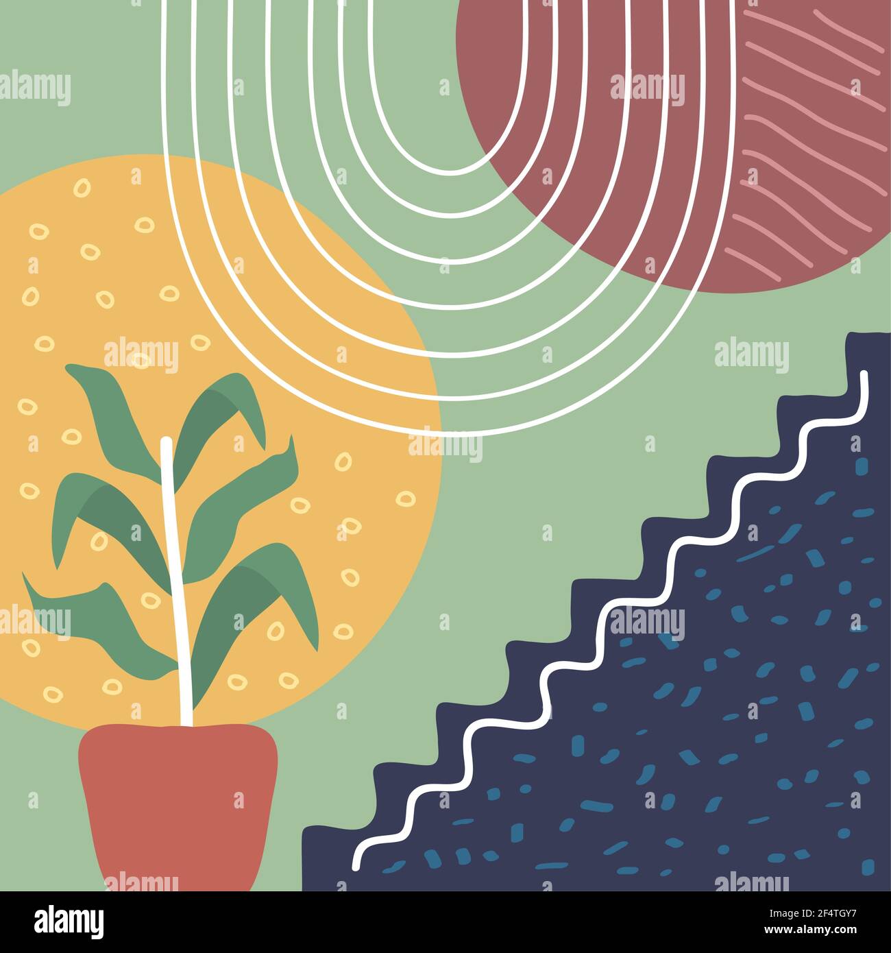 Abstract minimal nature forms Stock Vector Images - Alamy