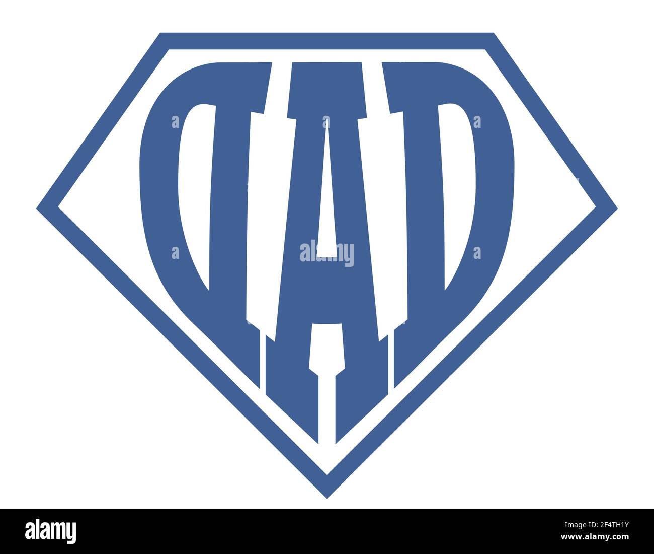 Super Dad - Happy Fathers Day lettering. Handmade calligraphy vector ...