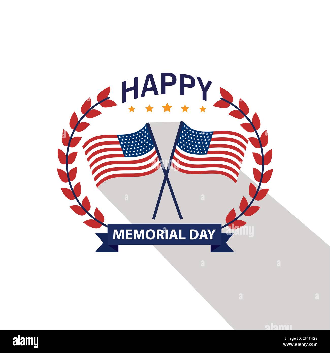 memorial day wreath with flags Stock Vector Image & Art - Alamy