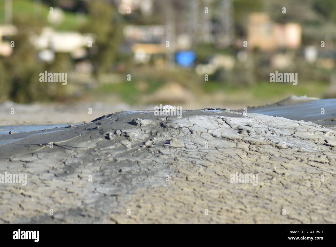 volcano eruption of clay, high quality image Stock Photo - Alamy