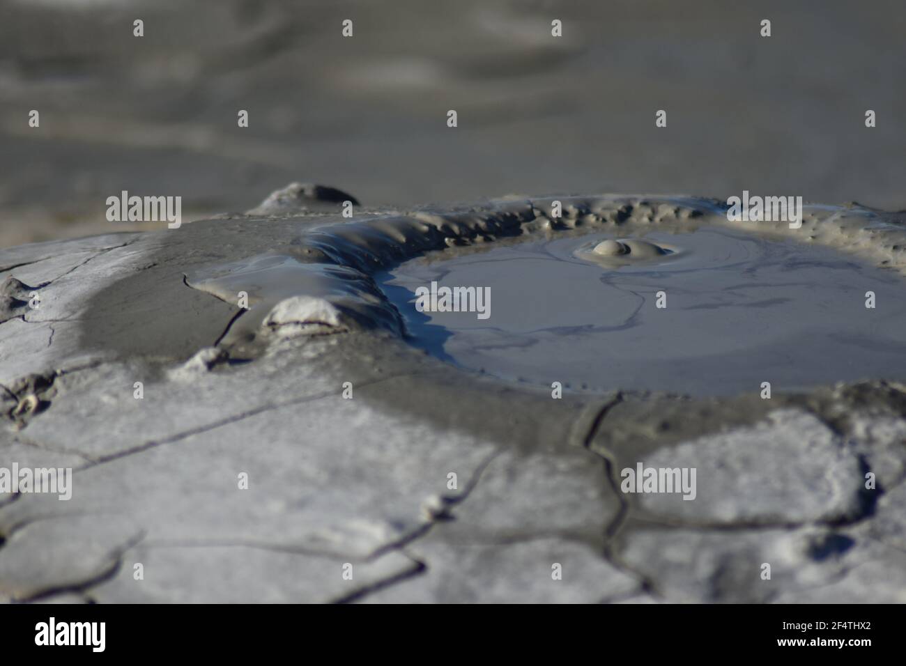 volcano eruption of clay, high quality image Stock Photo - Alamy