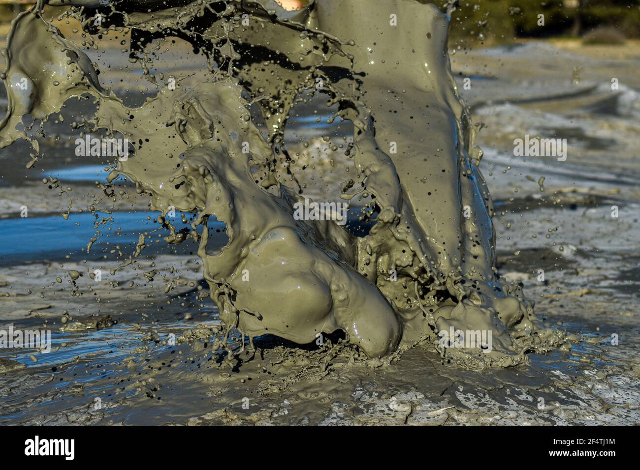 volcano eruption of clay, high quality image Stock Photo - Alamy