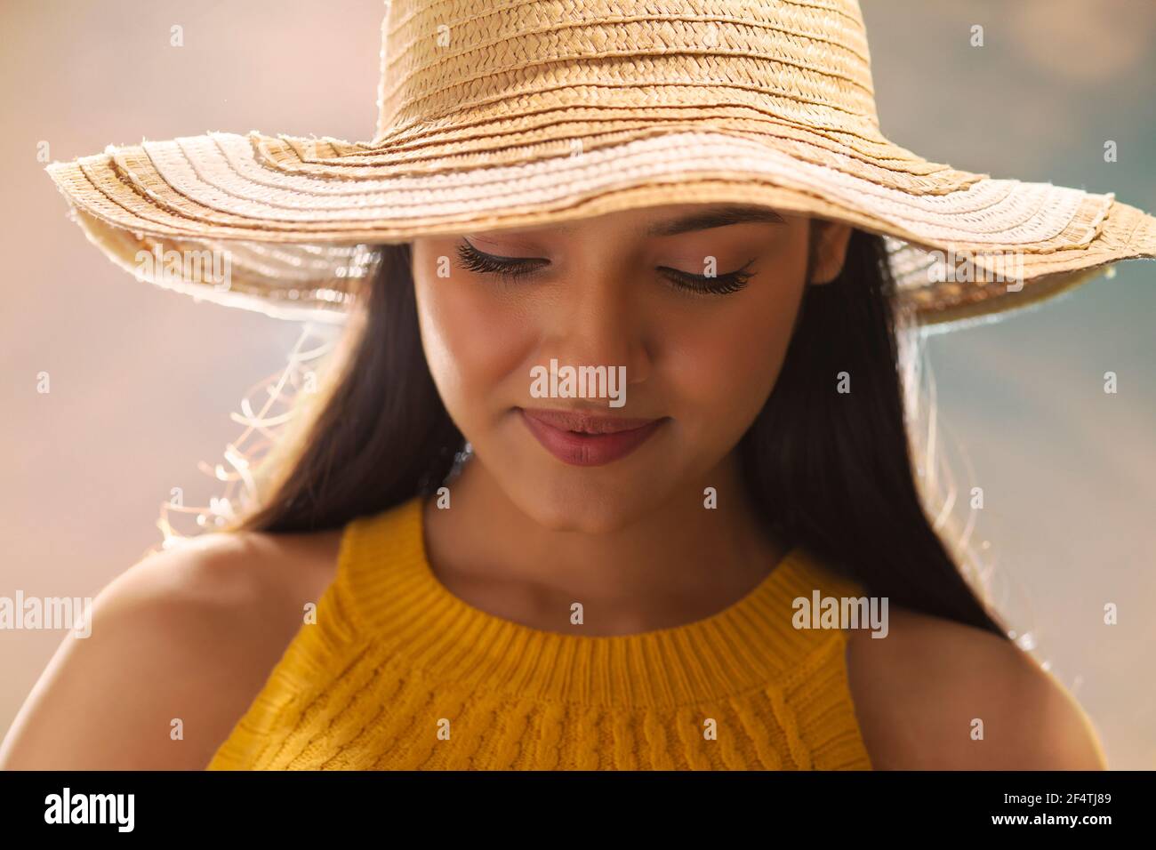 Top down portrait young female hi-res stock photography and images - Alamy