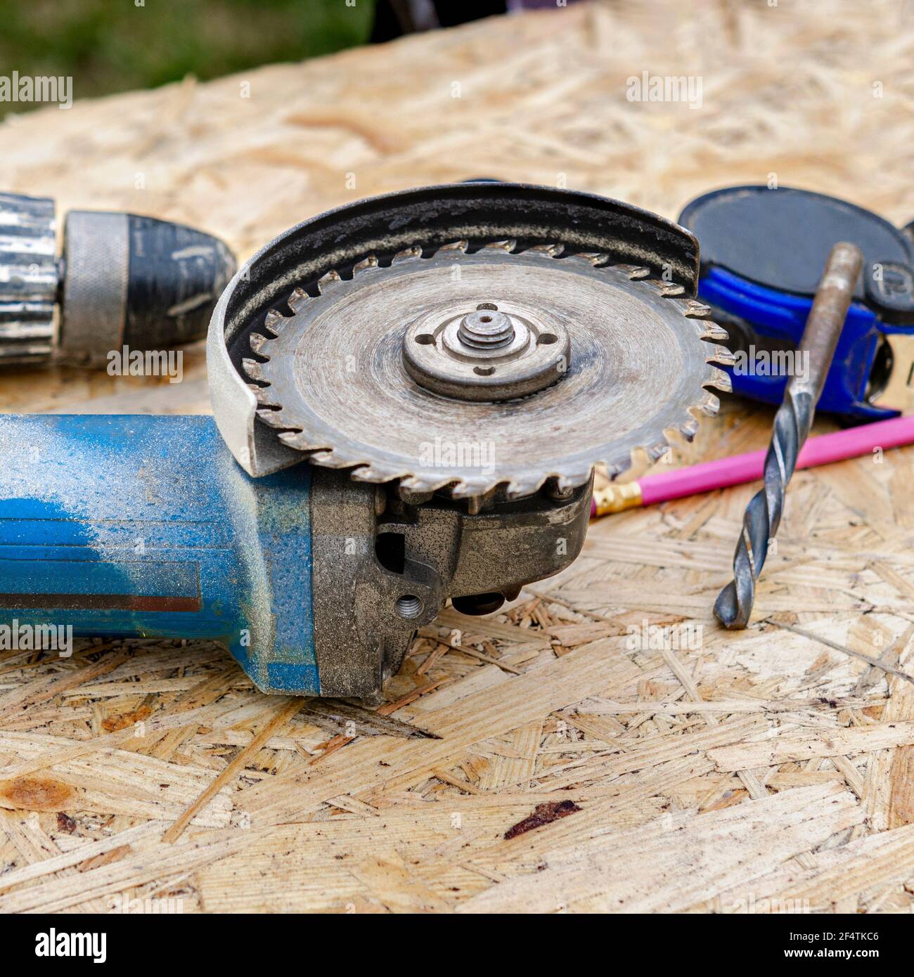 Cutting metal angle grinder, sparks from the disk Stock Photo - Alamy