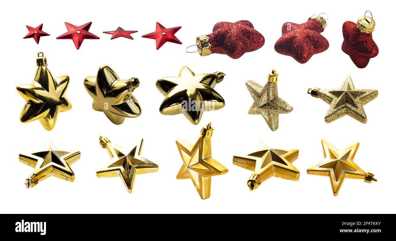 Bright golden stars on Cut Out Stock Images & Pictures - Alamy