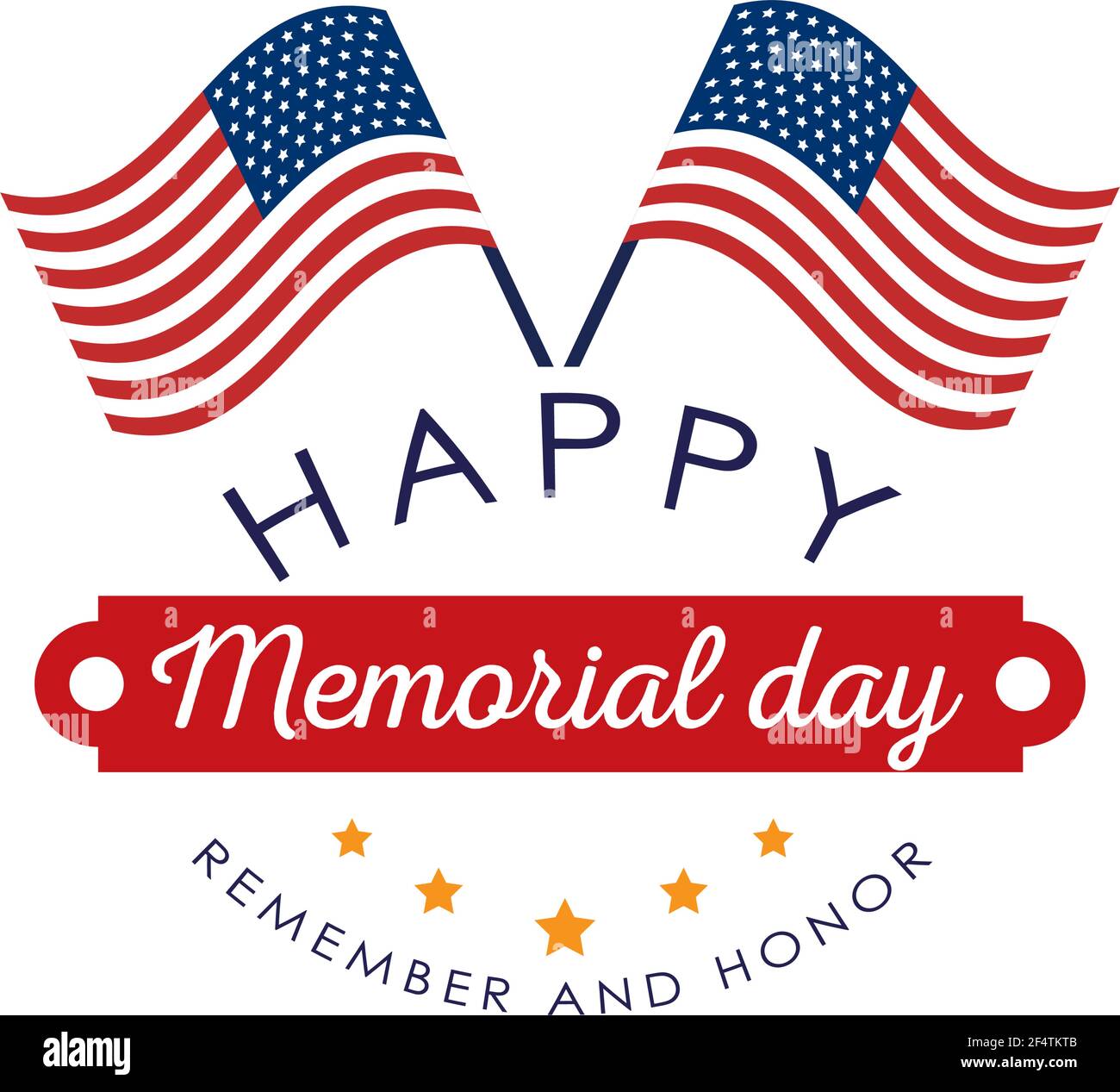happy memorial day emblem icon Stock Vector Image & Art - Alamy