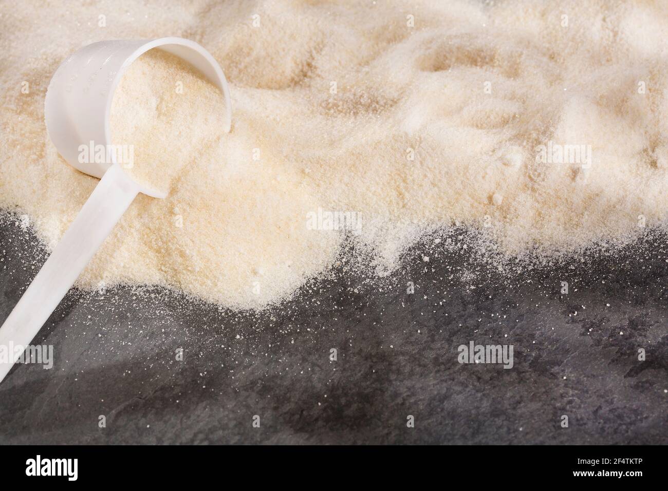 Organic gelatin powder also called hydrolyzed collagen Stock Photo - Alamy