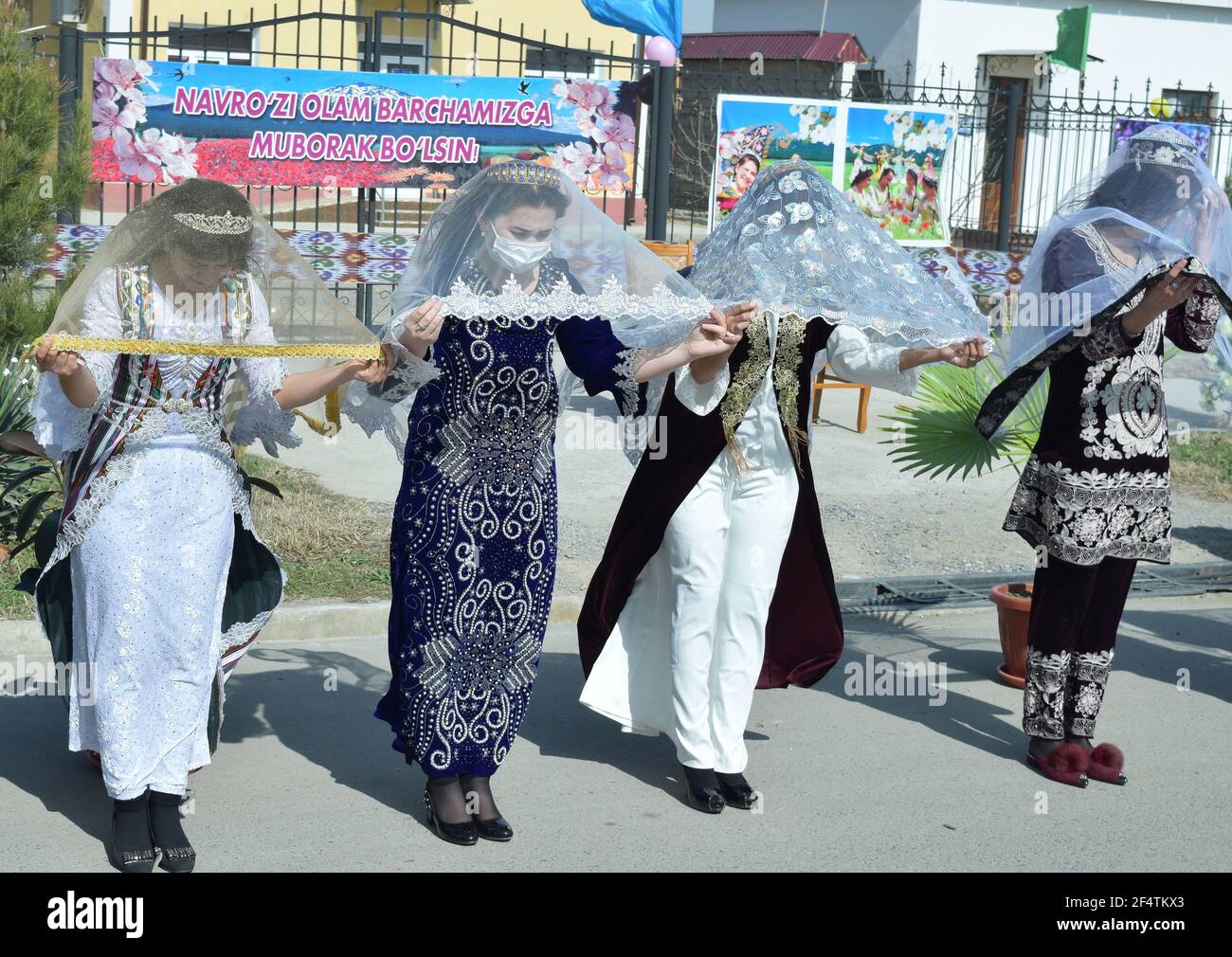 Jizzak, Uzbekistan, March 18, 2018. National spring holiday Navruz ...