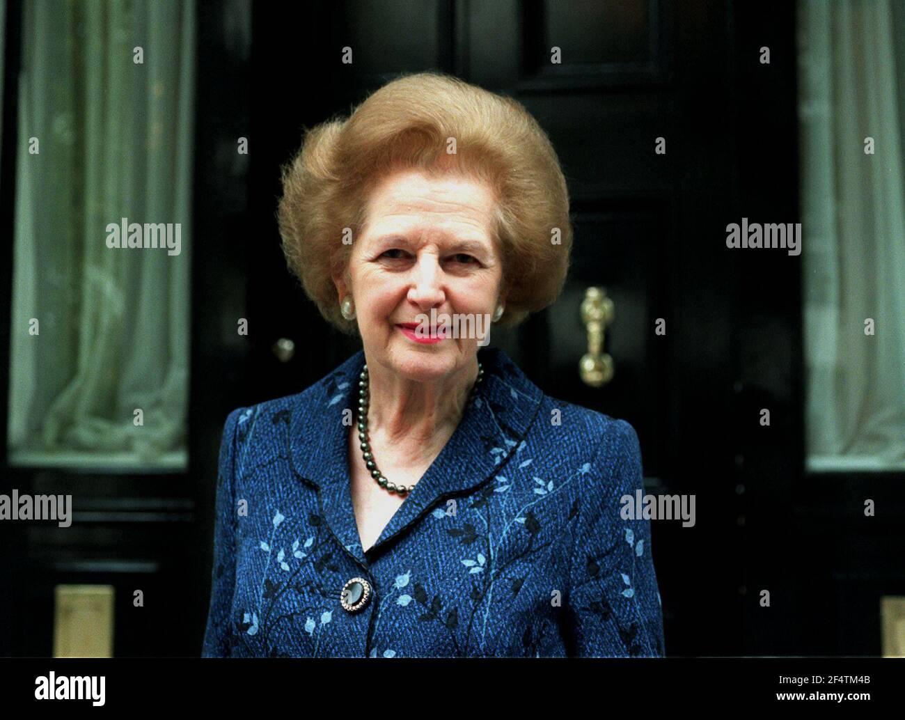 Baroness Thatcher arriving for work at her london office today, her ...