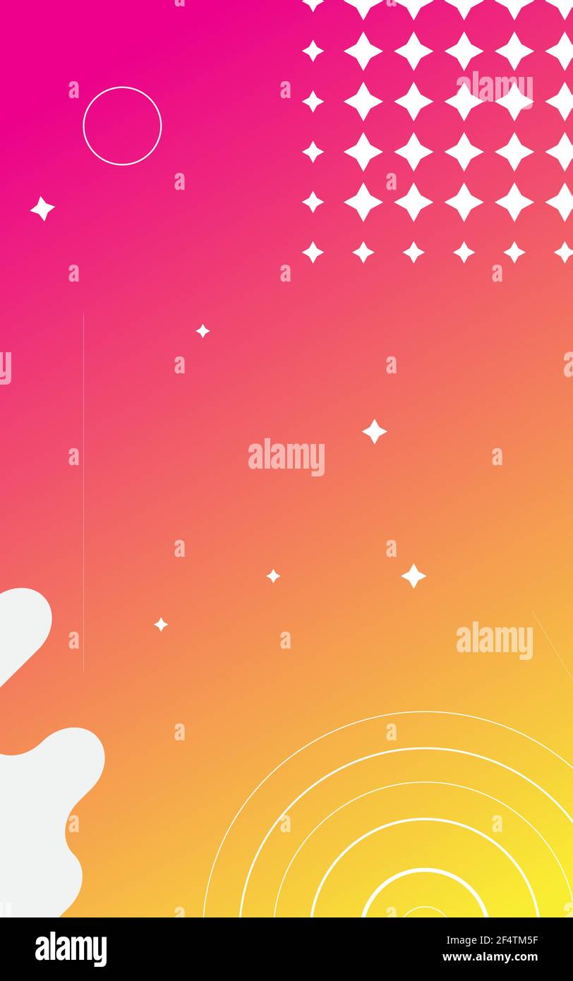 Colorful pink abstract background with circles for stories, social ...