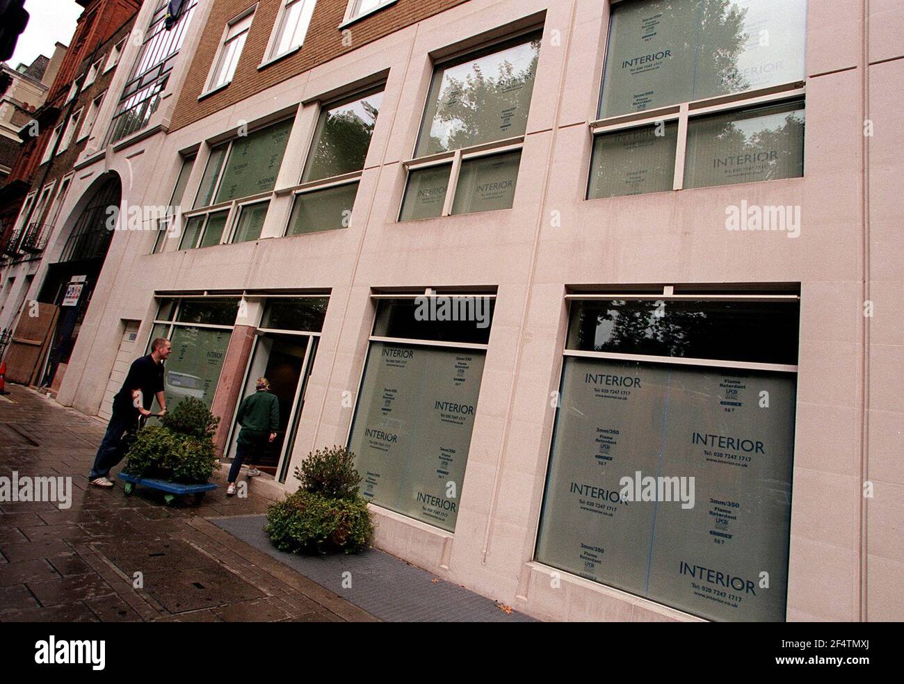 plants being taken into 25 soho square. photograph by mark chilvers. 1 ...
