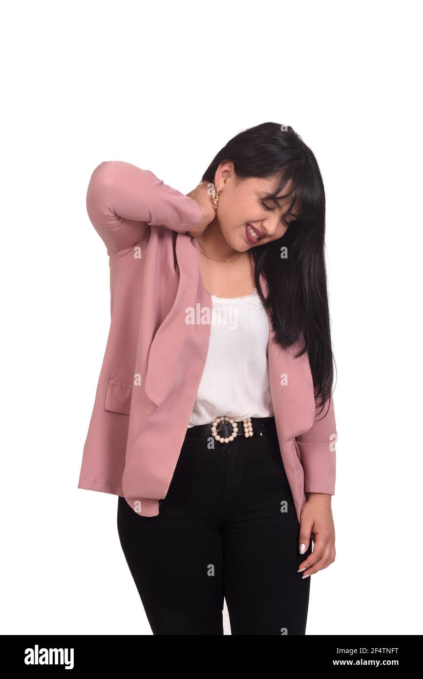 Woman girl neck nape hand hi-res stock photography and images - Alamy