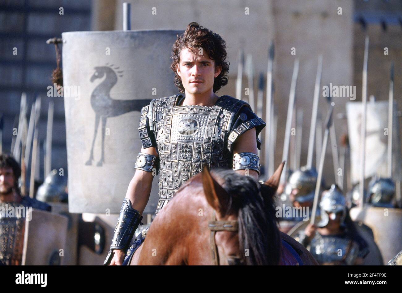 ORLANDO BLOOM in TROY (2004), directed by WOLFGANG PETERSEN. Credit ...