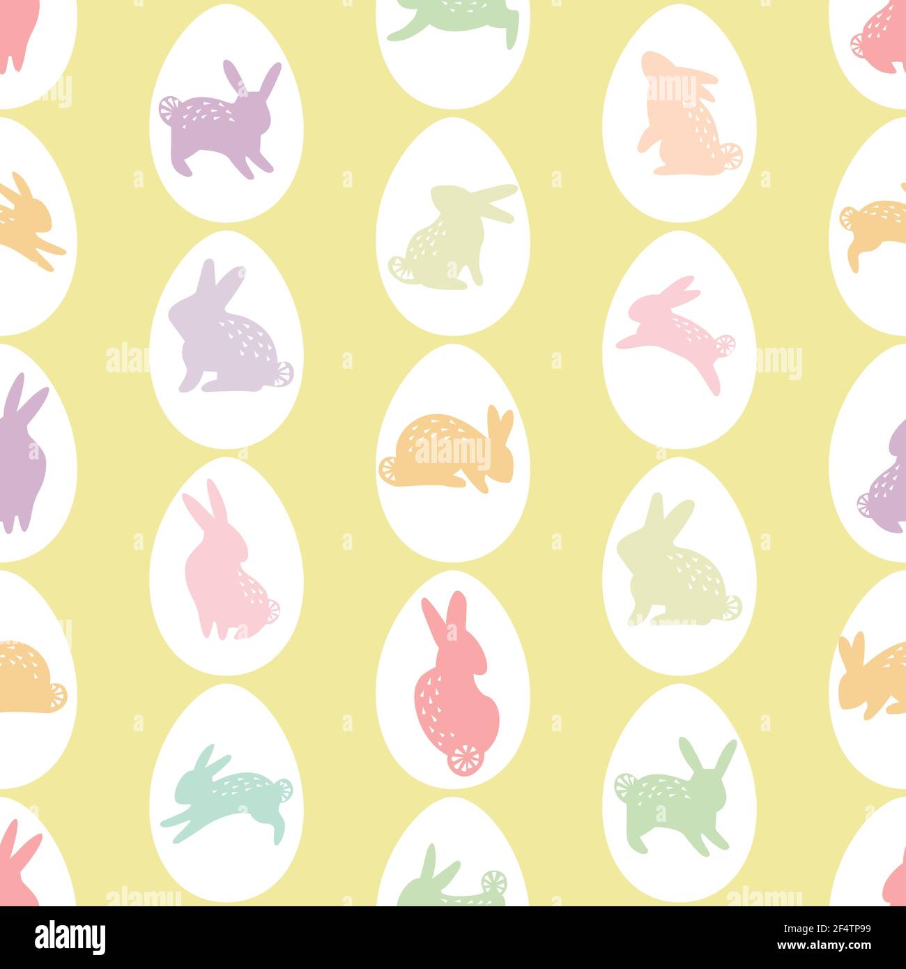 Cartoon bunny and eggs decor spring bunnies hi-res stock photography ...