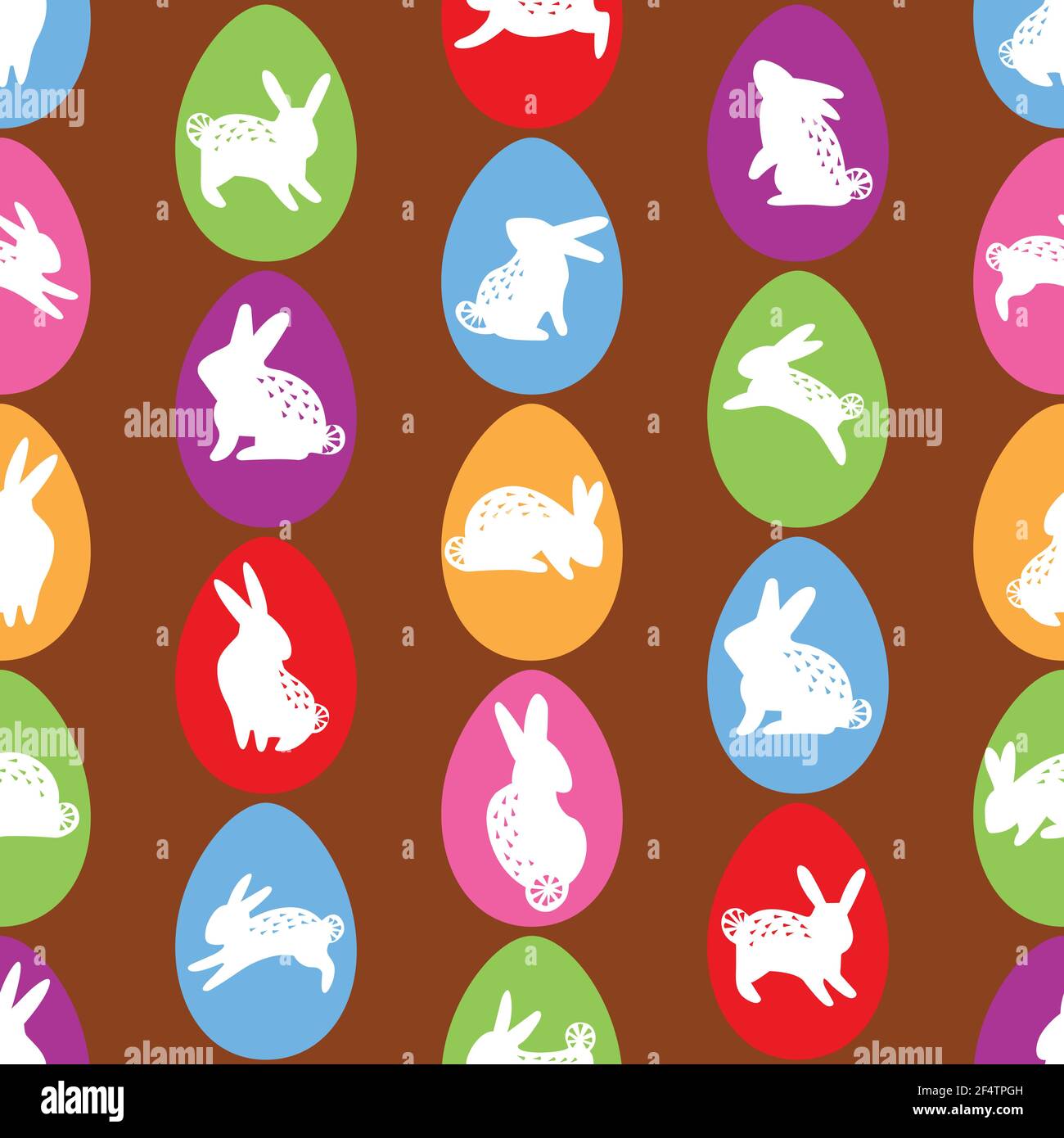 Cartoon bunny and eggs decor spring bunnies hi-res stock photography ...