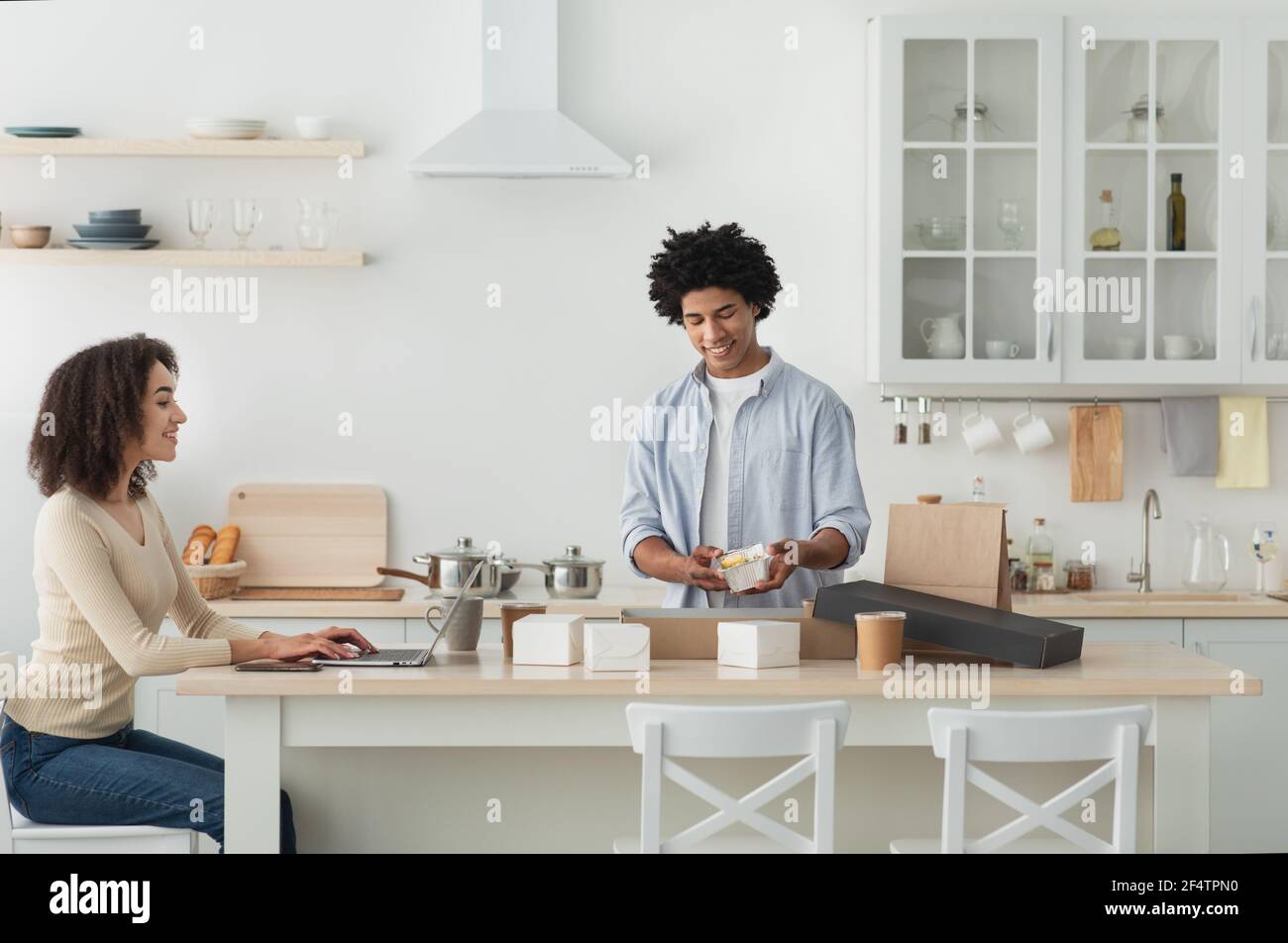 Remote work from home during COVID-19 pandemic Stock Photo - Alamy