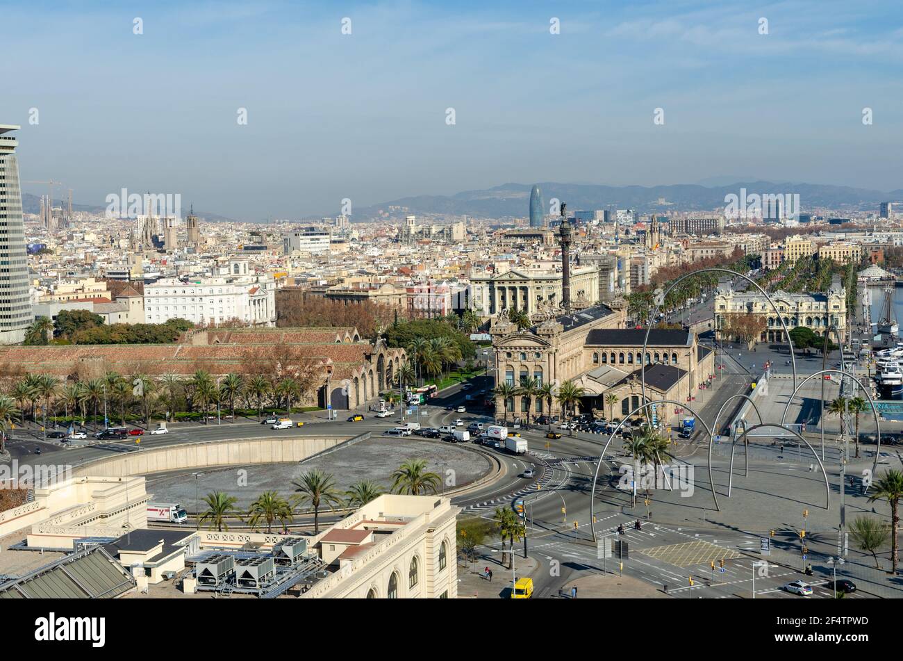 Aerial view of Barcelona, Spain Stock Photo - Alamy